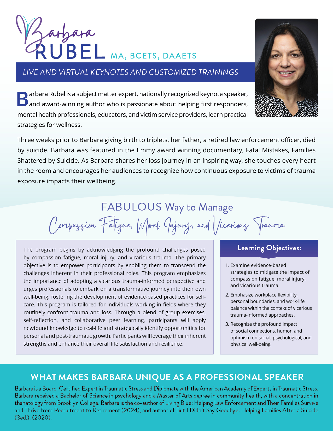 Speaker Barbara Rubel